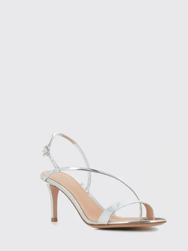 GIANVITO ROSSI Laminated Patent Leather Sandals