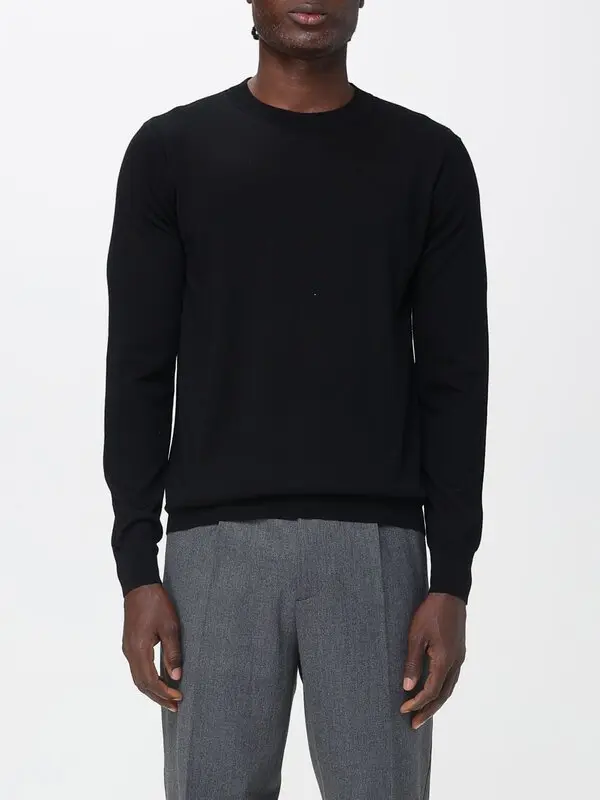 PAOLO PECORA Crew Neck Jumper - Black