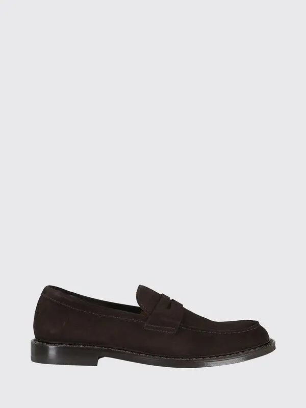 DOUCAL'S Penny Suede Loafers - Brown