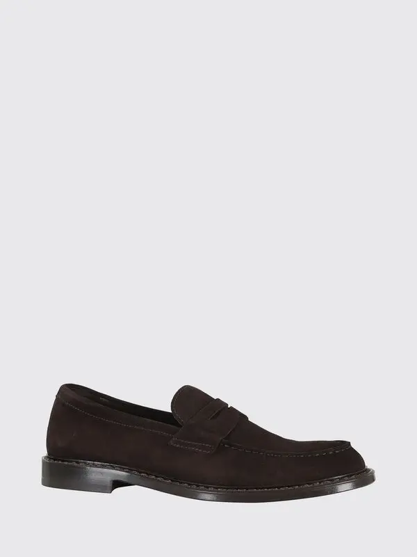 DOUCAL'S Penny Suede Loafers - Brown