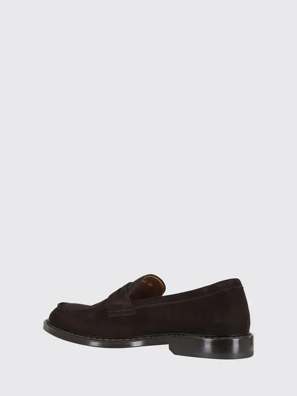 DOUCAL'S Penny Suede Loafers - Brown