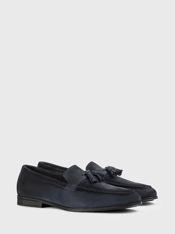 DOUCAL'S Suede Loafers With Tassels