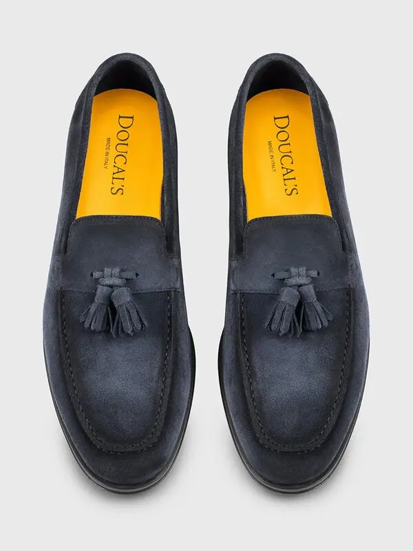 DOUCAL'S Suede Loafers With Tassels