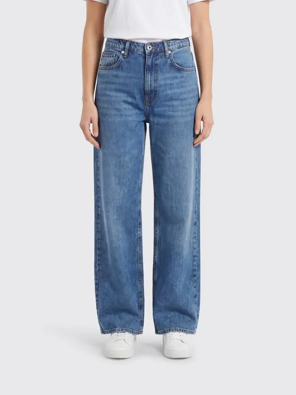 Patrizia Pepe Cotton Wide-leg Jeans - Blue