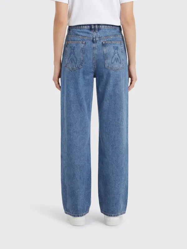 Patrizia Pepe Cotton Wide-leg Jeans - Blue
