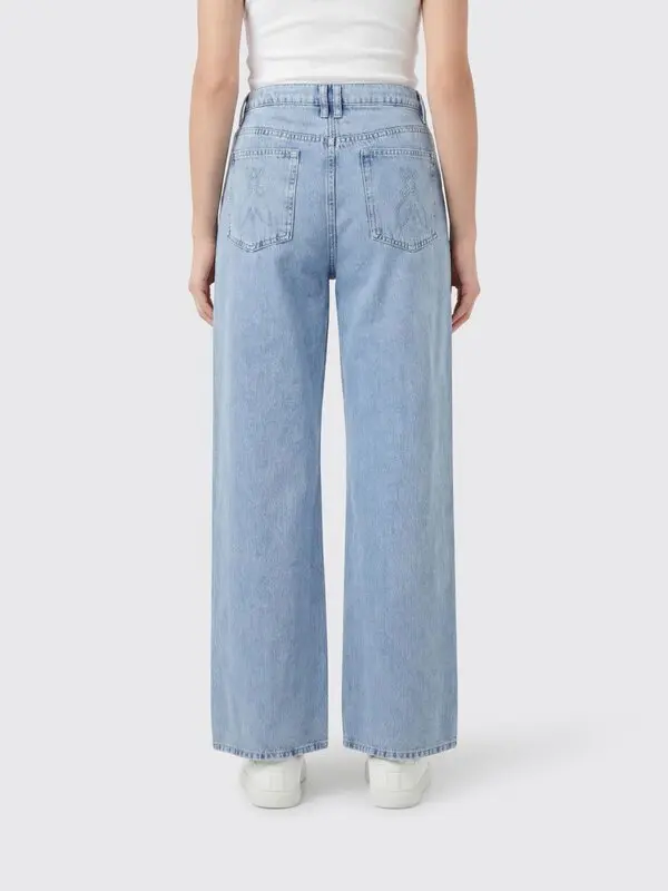 Patrizia Pepe Cotton Lyocell Wide-leg Jeans