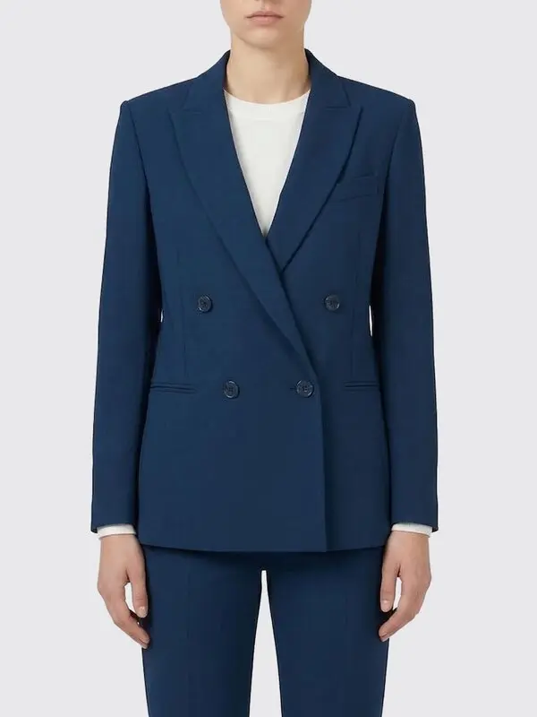 Patrizia Pepe Double-breasted Viscose Blend Blazer