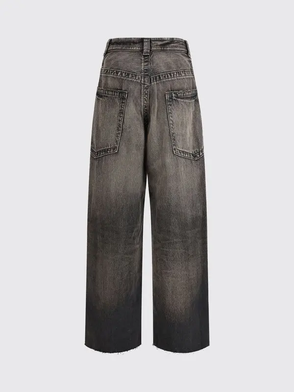 Mihara Yasuhiro Vintage Denim Jeans With Appliqués