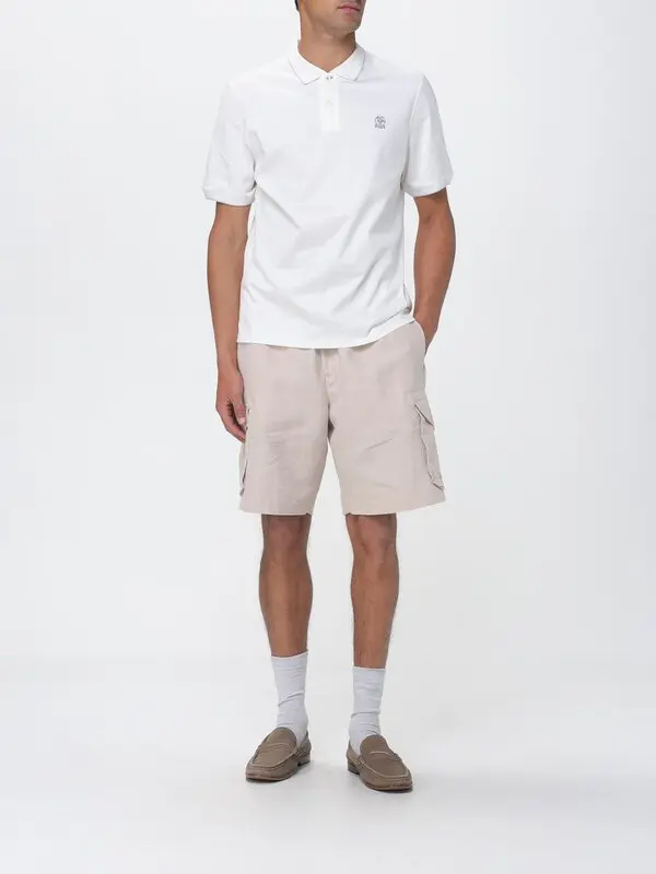 Brunello Cucinelli Linen And Cotton Shorts - Beige