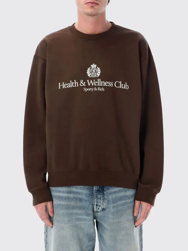 SPORTY & RICH Cotton Crewneck Sweatshirt With Logo