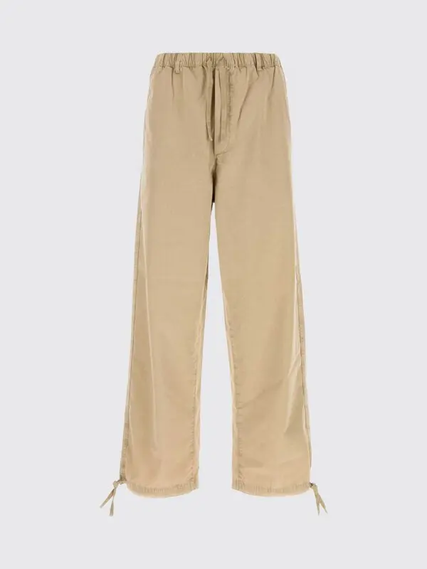 FERRAGAMO Cotton And Silk Wide-leg Trousers With Drawstring