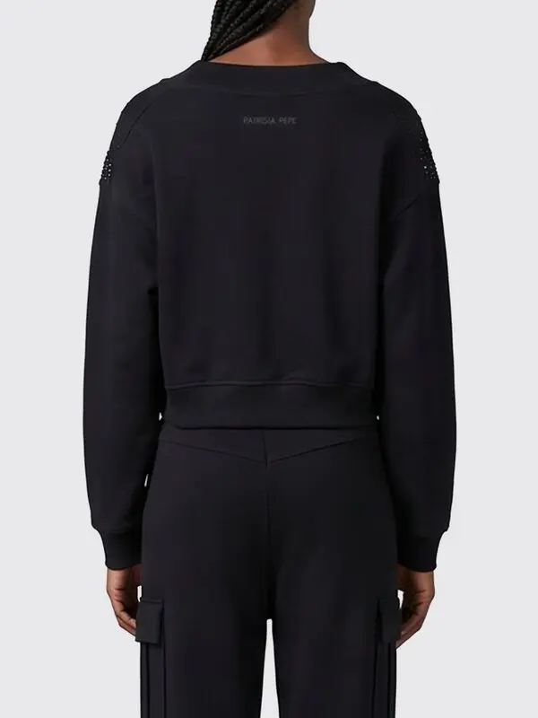 Patrizia Pepe Embellished V-neck Sweatshirt