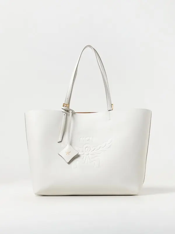 Mcm Embossed Tote Bag