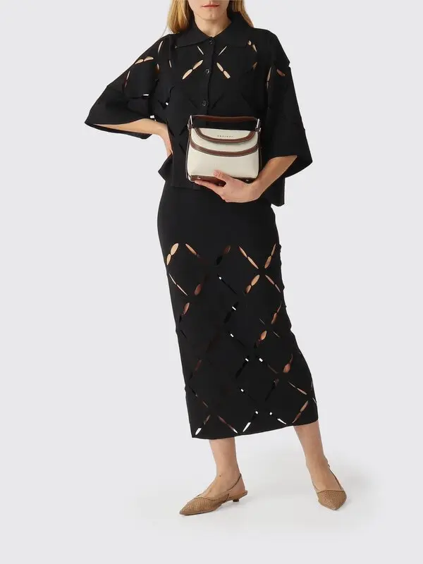 Orciani Canvas And Leather Nana Bag