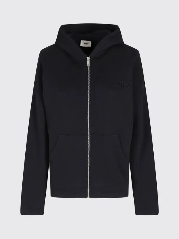 AUTRY Cotton Zip-up Hoodie - Black