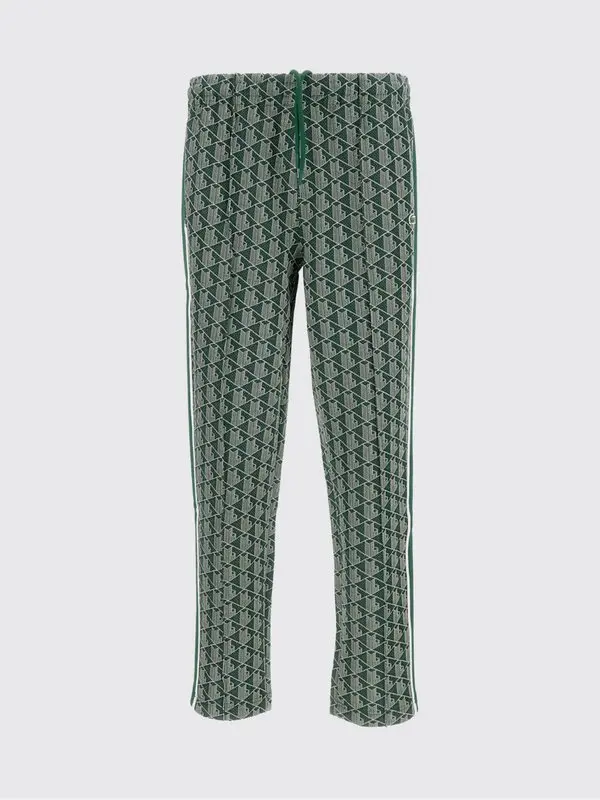 Lacoste Graphic Logo Cotton Blend Jogging Pants - Green