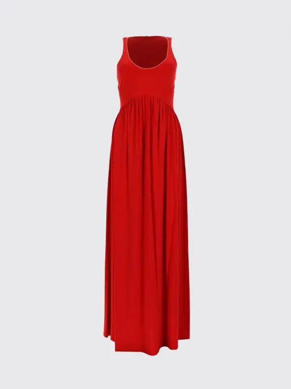 Sportmax Panino Long Jersey Dress - Red