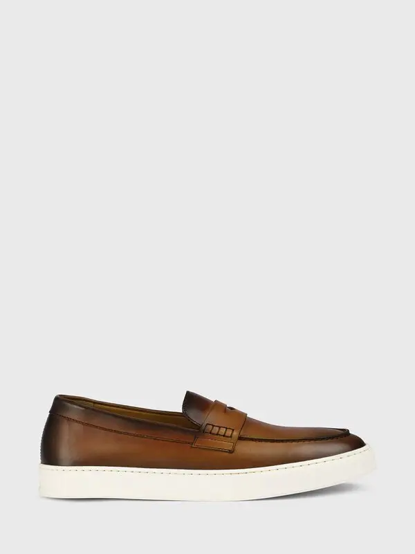 DOUCAL'S Leather Loafers - Brown