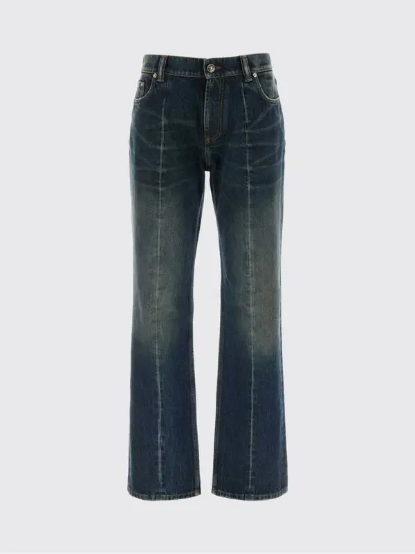 Versace Straight Cotton Denim Jeans
