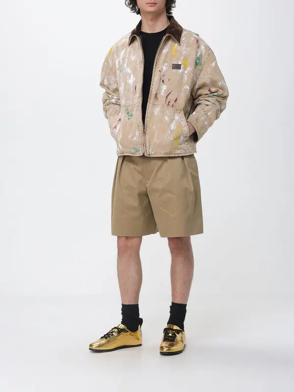 Moschino Printed Cotton Shirt Jacket