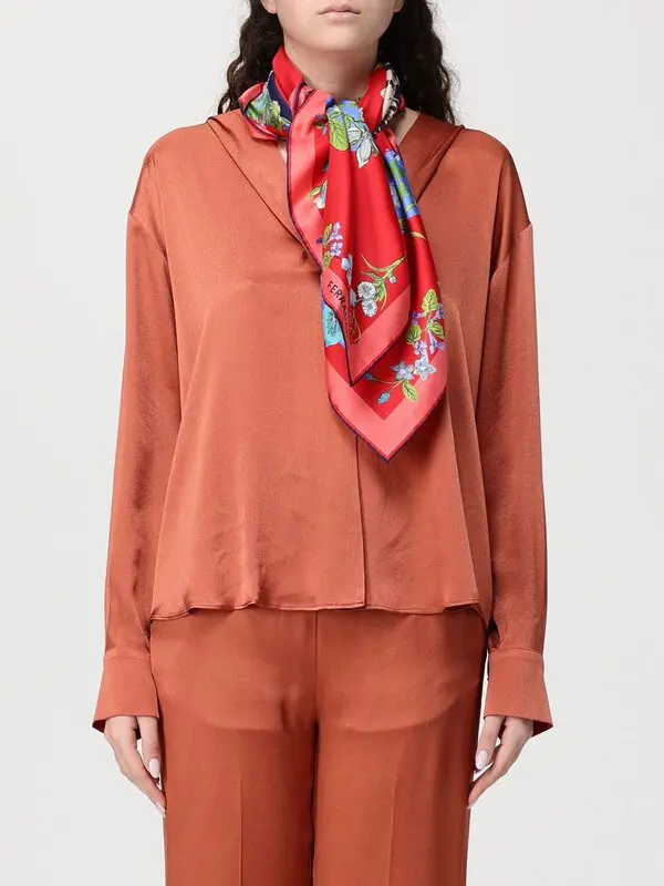 FERRAGAMO Pegasus Print Silk Foulard