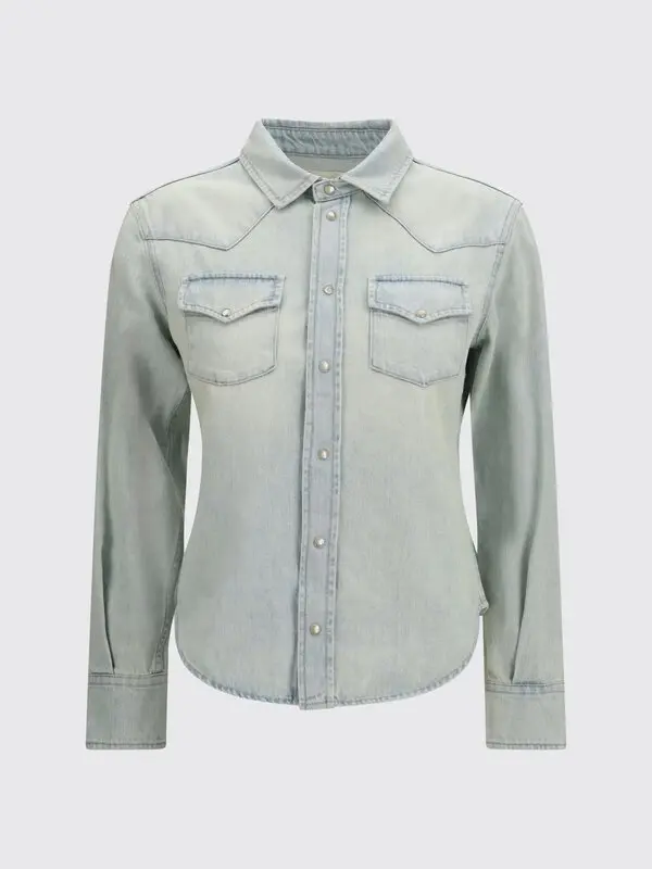 Jacob Cohen Cotton Denim Shirt With Applied Pockets