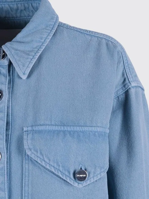DONDUP Cotton Shirt - Gnawed Blue