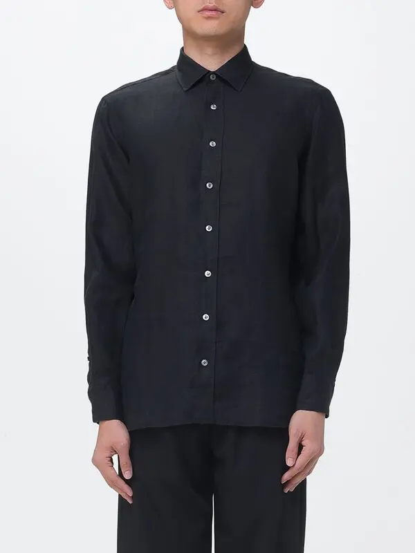 LARDINI Basic Linen Blend Shirt