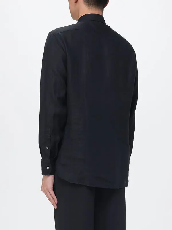 LARDINI Basic Linen Blend Shirt