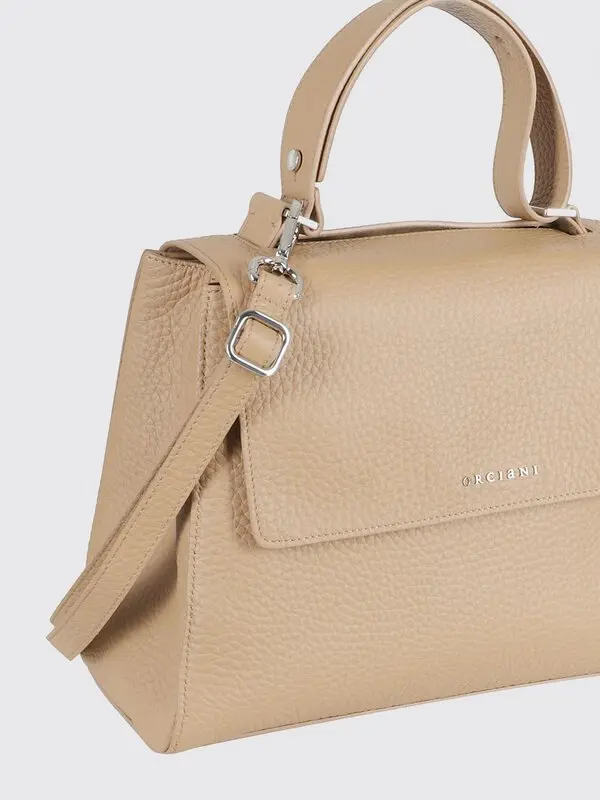 Orciani Sveva Soft Medium Hammered Leather Bag