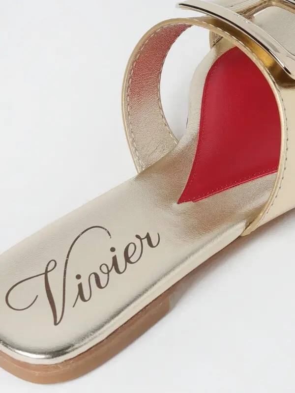 ROGER VIVIER Flat Sandals - Gold