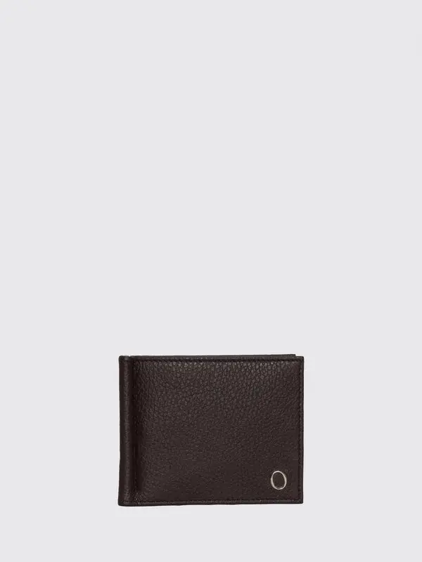 Orciani Micron Hammered Leather Wallet - Brown