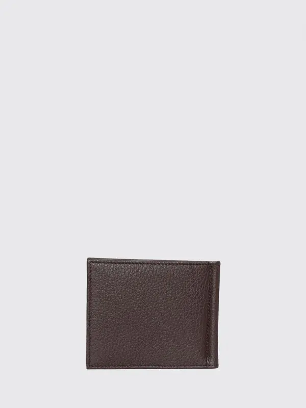 Orciani Micron Hammered Leather Wallet - Brown