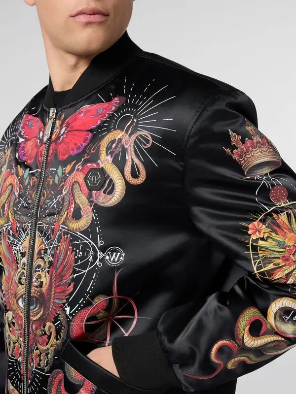 Philipp Plein Embellished Bomber Jacket