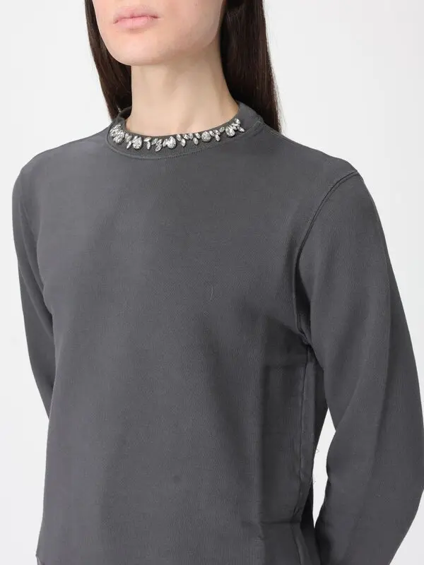 GOLDEN GOOSE Crewneck Sweatshirt With Embellished Collar