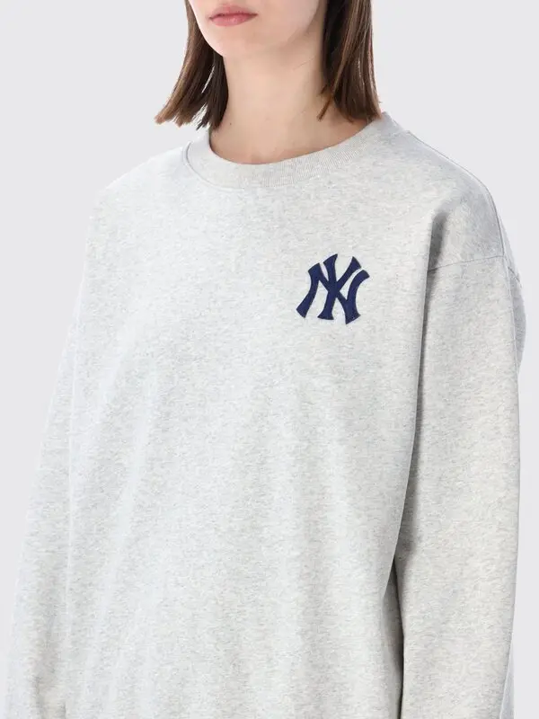 SPORTY & RICH Monogram Cotton Crewneck Sweatshirt