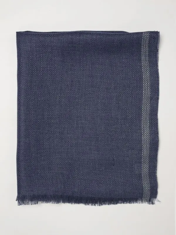 Brunello Cucinelli Linen Scarf - Blue