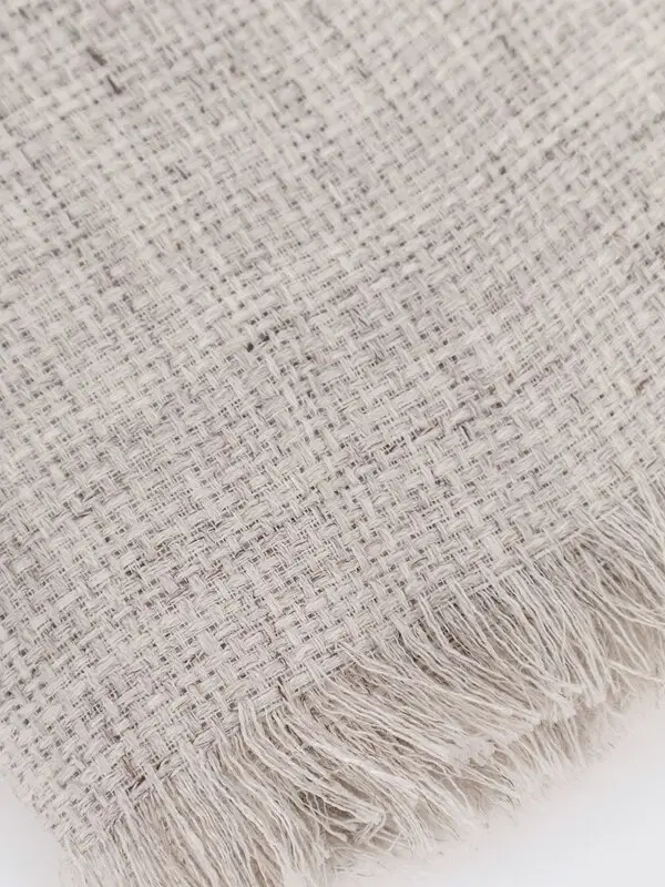 Brunello Cucinelli Linen Scarf - Grey