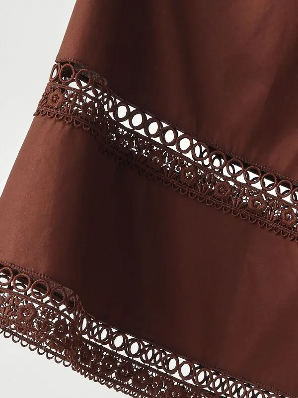 TWINSET Cotton Midi Dress - Brown