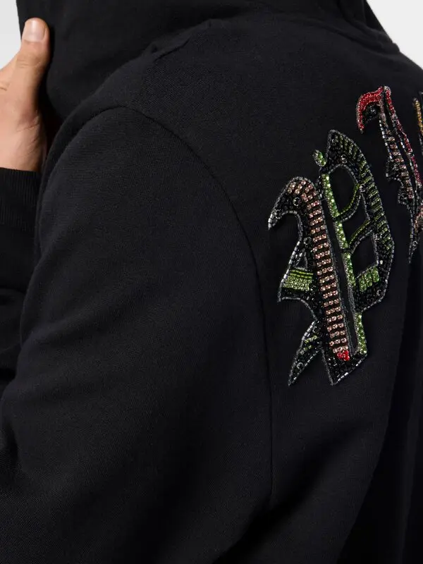 Philipp Plein Embellished Hooded Sweatshirt
