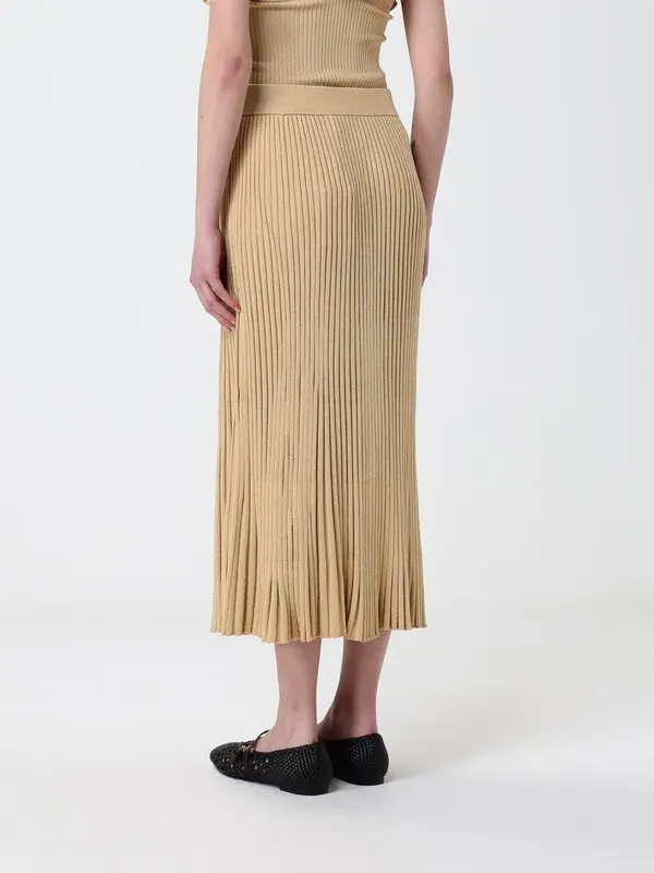 Zimmermann Pleated Viscose Knit Skirt