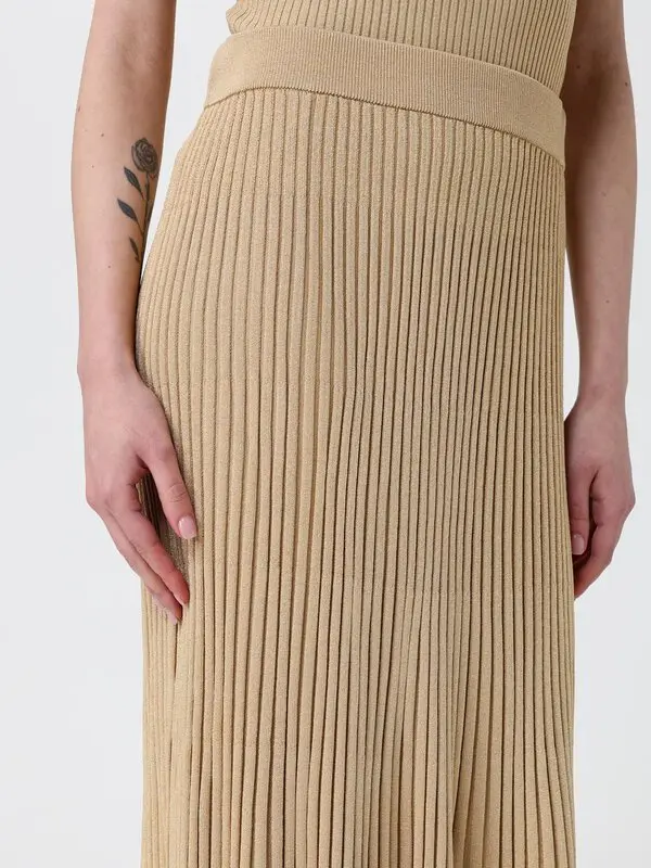 Zimmermann Pleated Viscose Knit Skirt