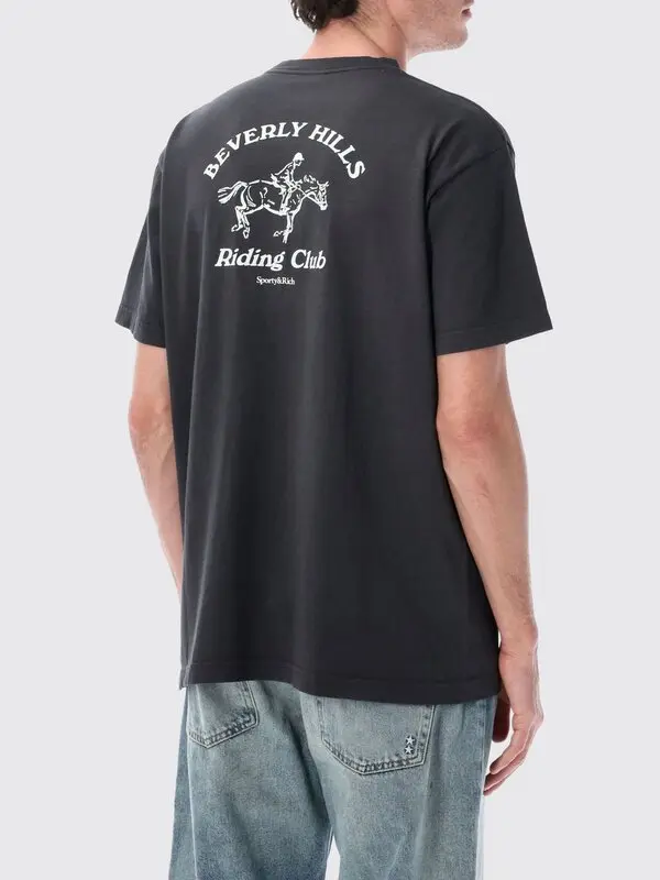 SPORTY & RICH Cotton Logo T-shirt