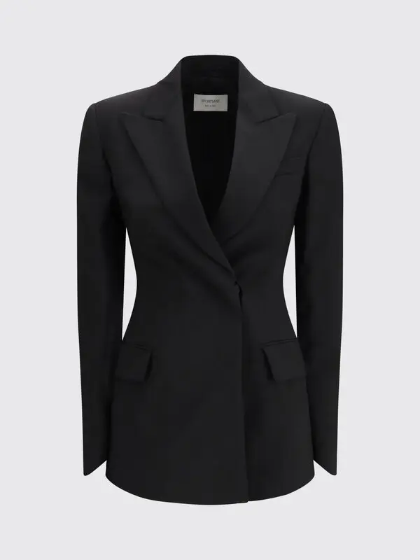 Sportmax Double-breasted Blazer In Virgin Wool