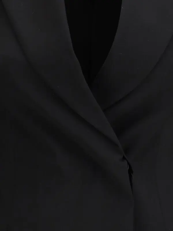 Sportmax Double-breasted Blazer In Virgin Wool