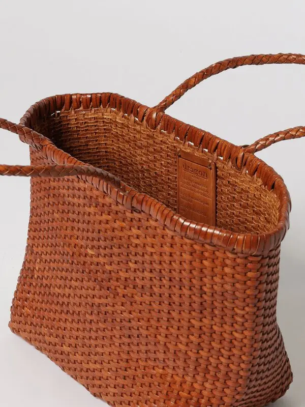 Dragon Diffusion Woven Leather Bag - Beige
