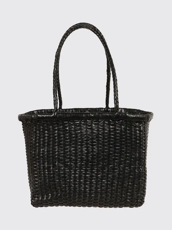 Dragon Diffusion Woven Leather Bag - Black