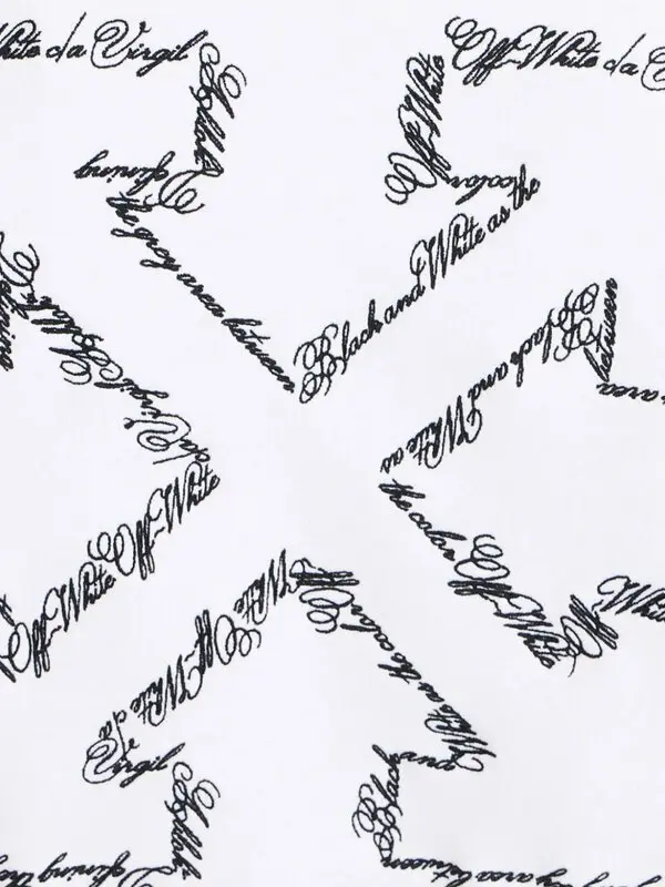 Off-White Cropped Cotton-blend Sweatshirt With Back Arrow Logo