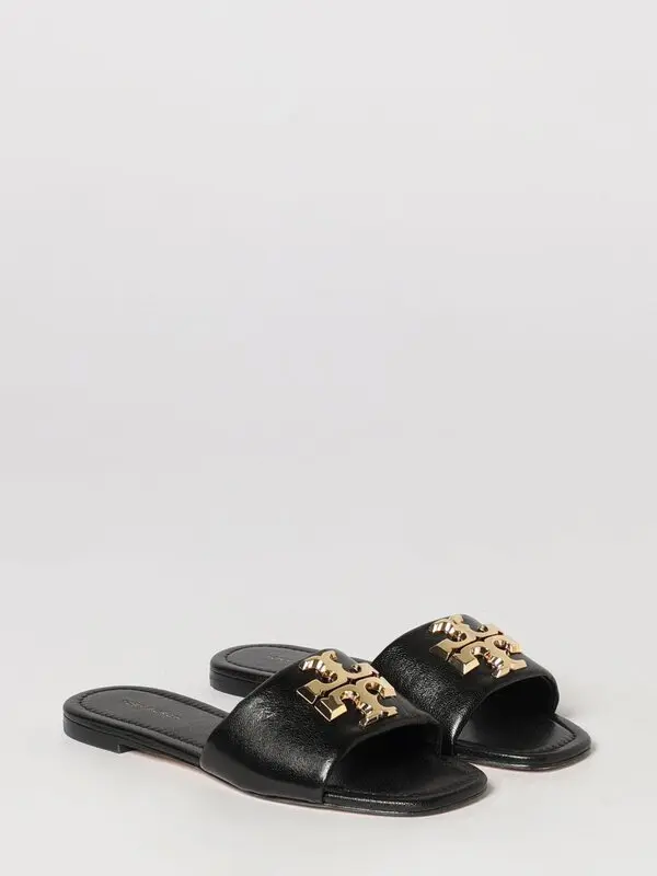 Tory Burch Eleanor Leather Mules - Black