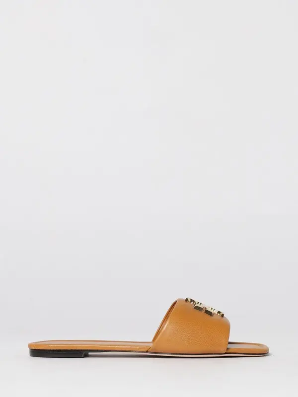 Tory Burch Eleanor Leather Mules - Honey